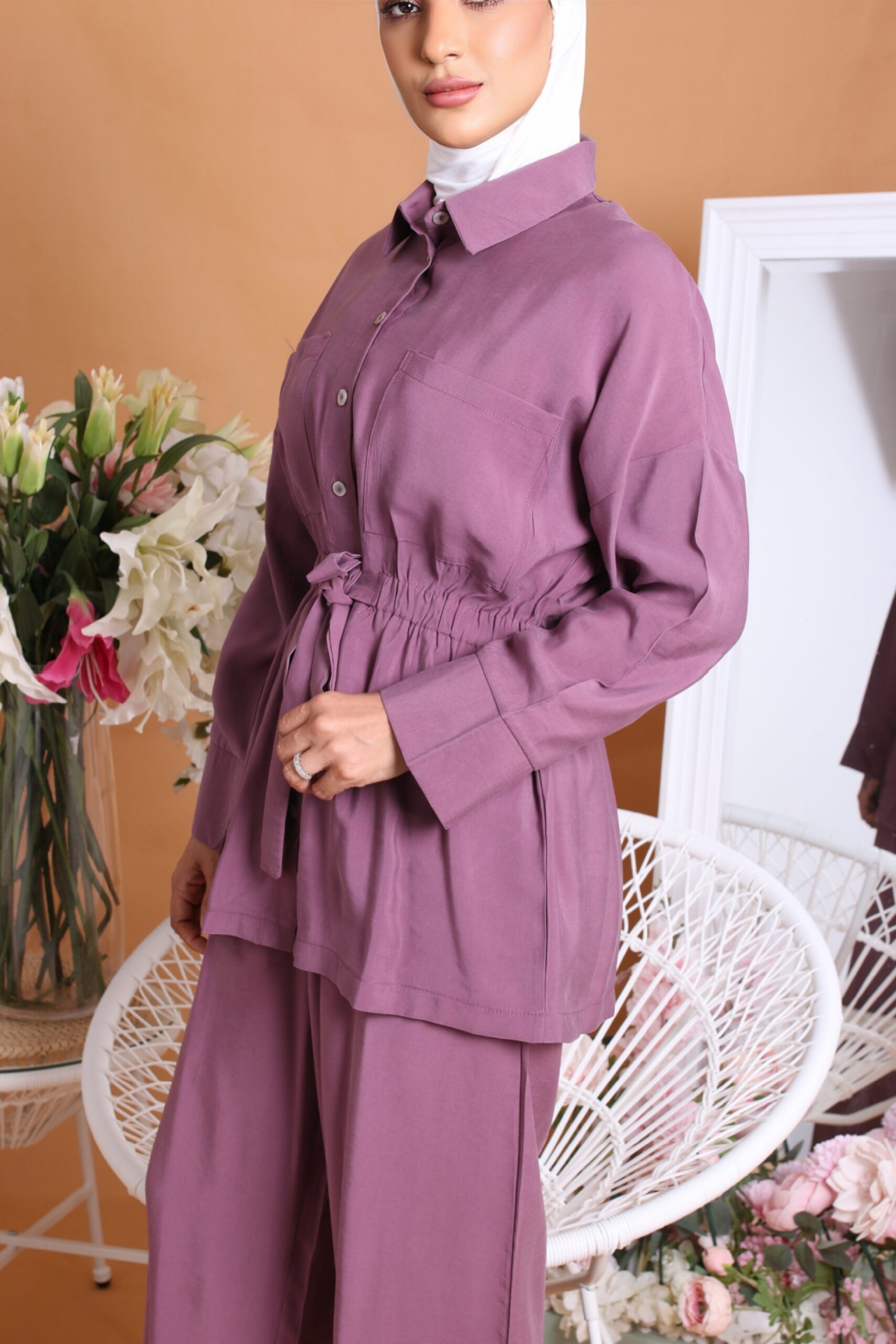 Belted Modest Purple - Faith's